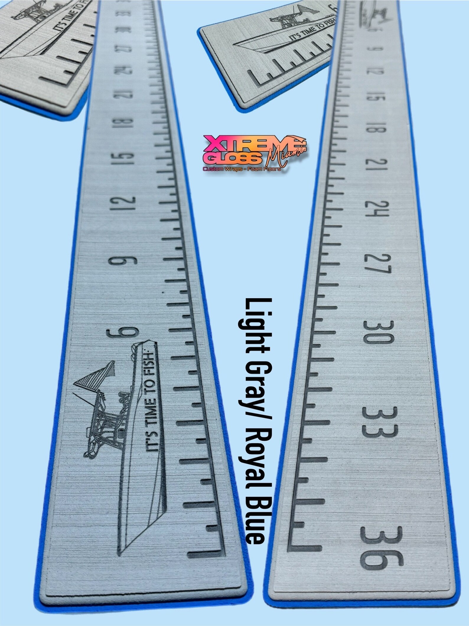 Adhesive Fish Ruler 24" 36" Boats, Kayaks, Coolers Marine EVA Foam Made ...