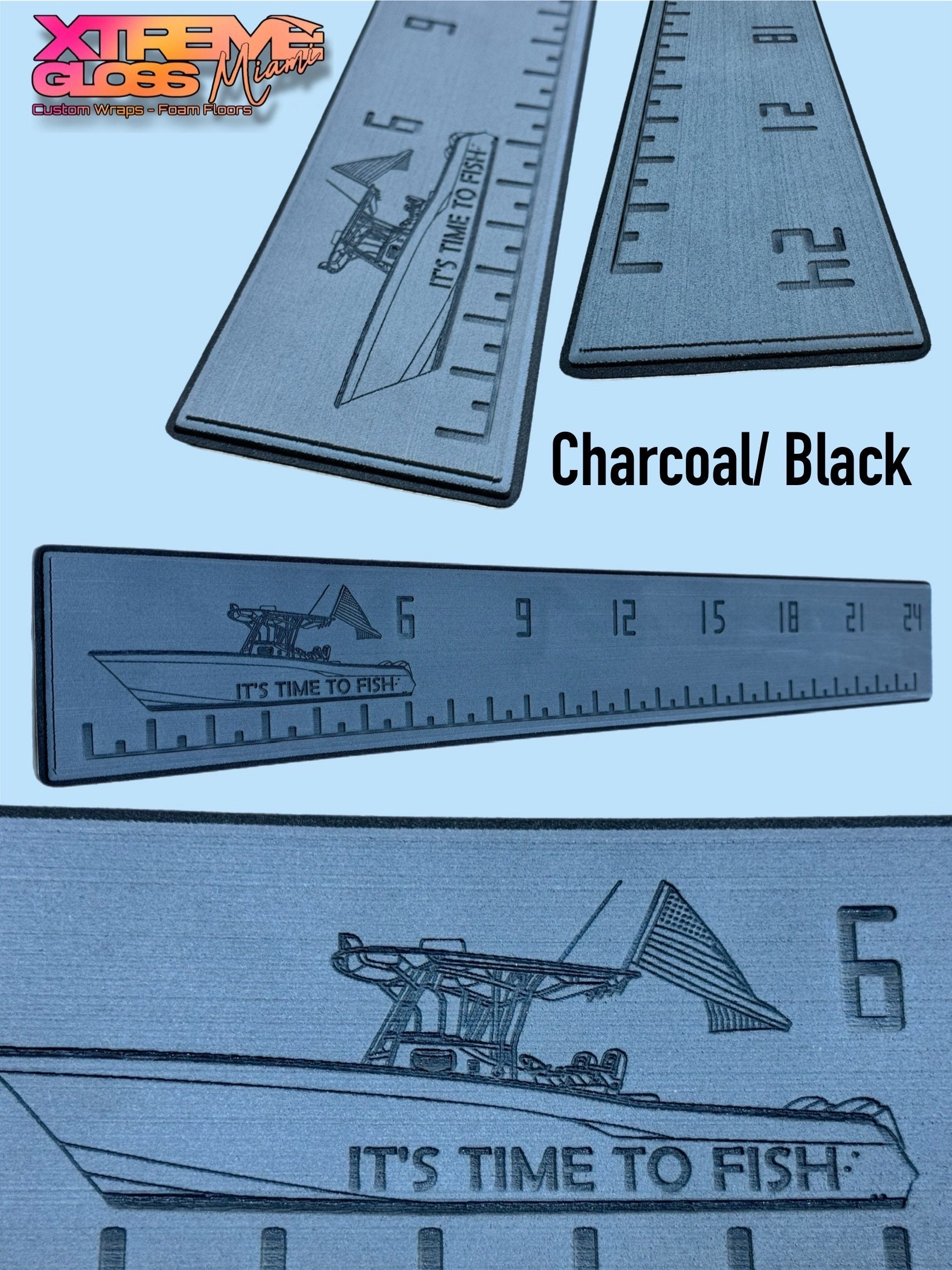 Adhesive Fish Ruler: Marine EVA Foam, Boats & Kayaks (24/36 Inch ...