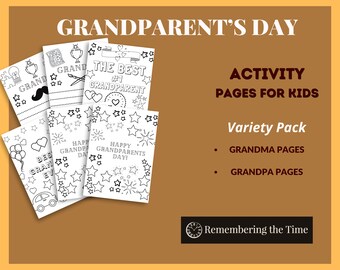 Grandparent's Day Activity Book, Printable Booklet, Classroom, Family ...
