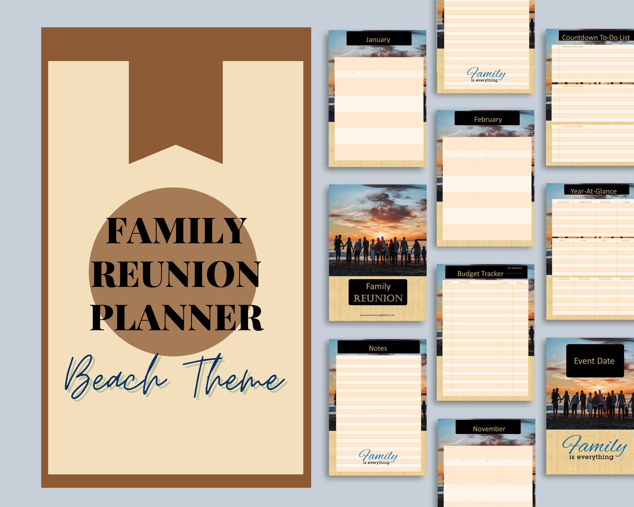 Family Reunion Planner – Beach Themed - Etsy