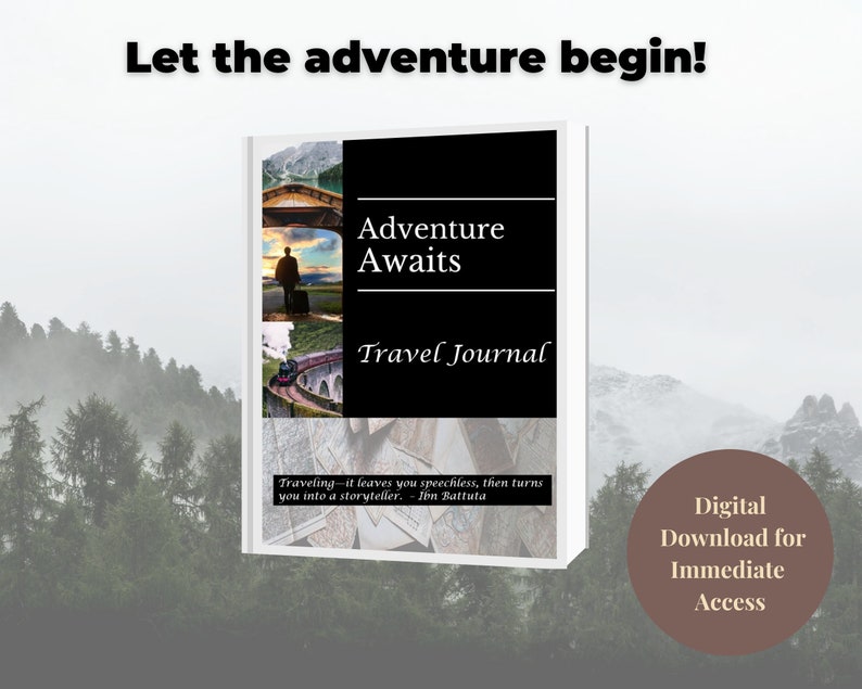 Adventure Travel Journal and Planner - Etsy