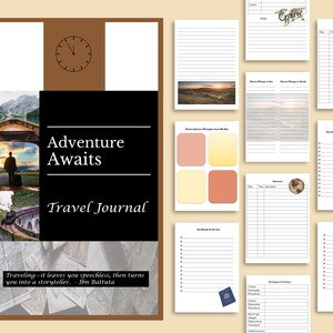 Adventure Travel Journal and Planner - Etsy
