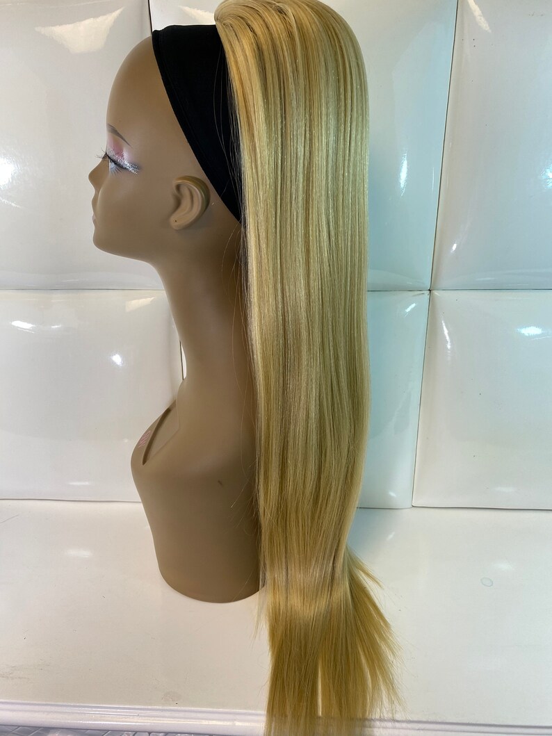 Drawstring Ponytail bundle Wrap GOLDEN YELLOW BLONDE Extra - Etsy