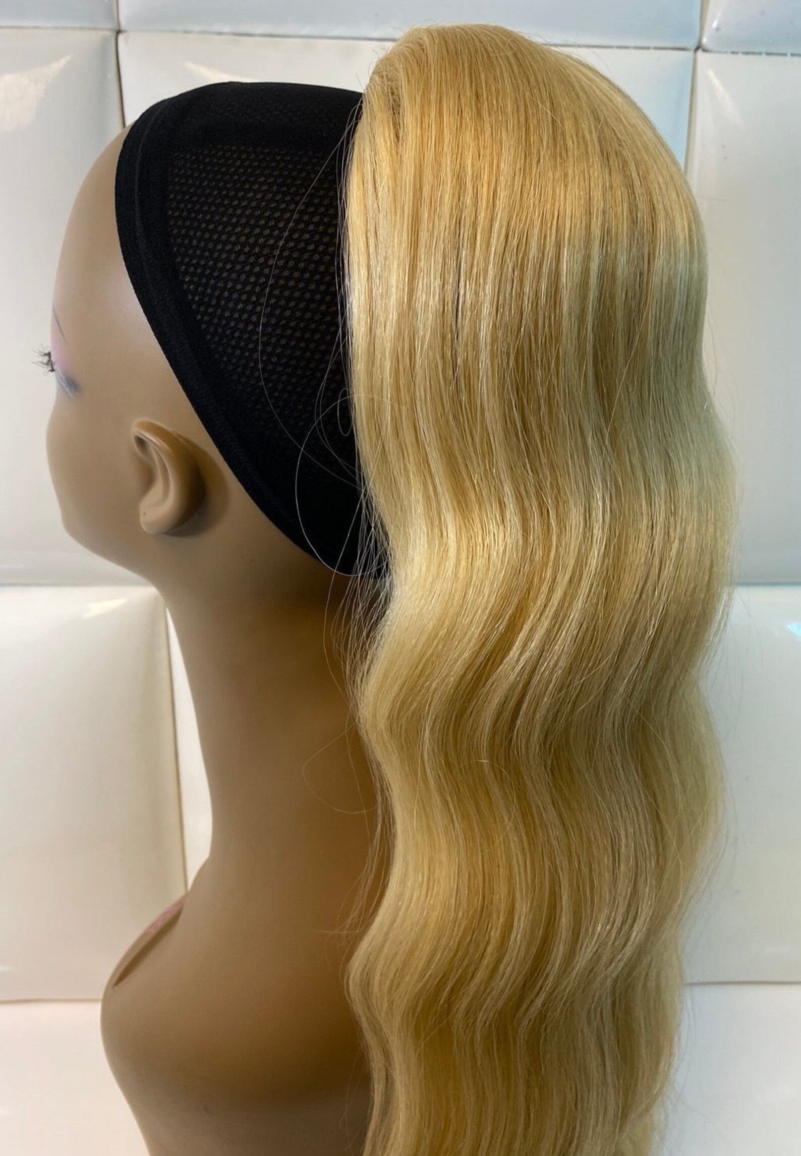 Drawstring Ponytail bundle Wrap LIGHT HONEY BLONDE vanilla | Etsy