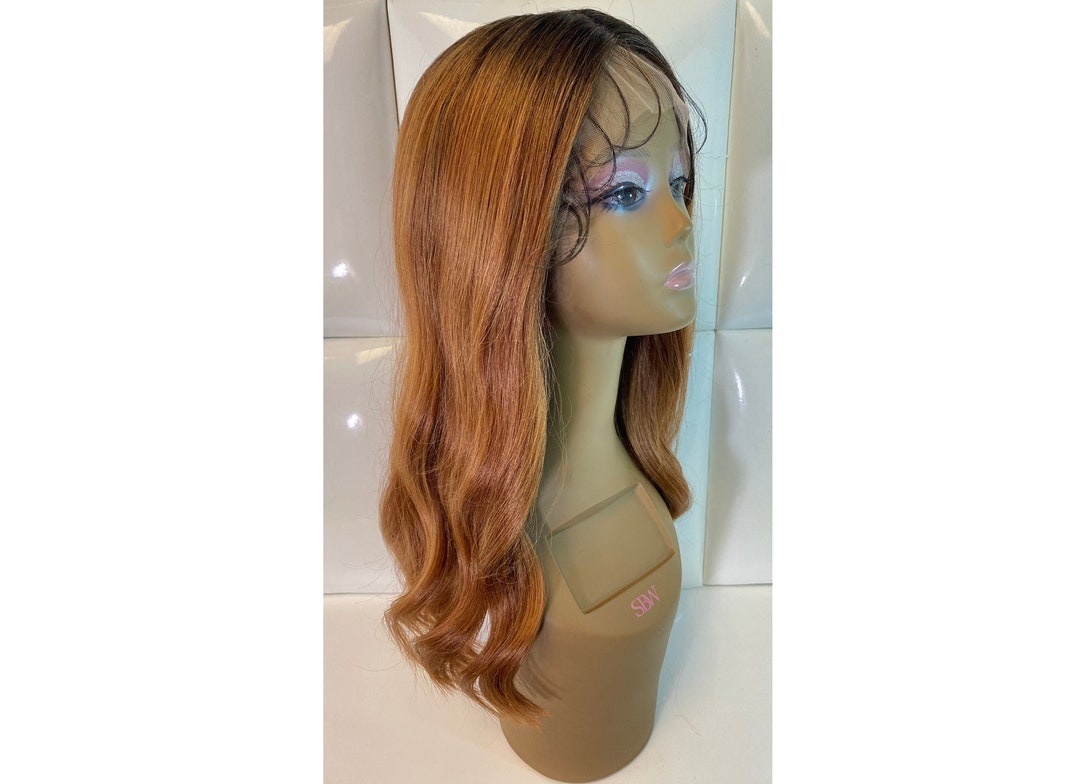 Amber Brown Lace Front Wig – 22 Inch Long Loose Wave Synthetic Hair - Etsy