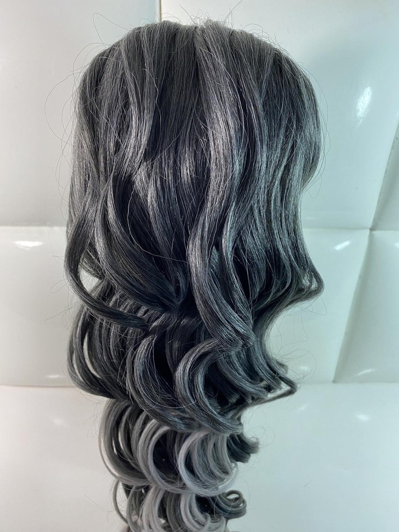 SILVER GREY GRAY Drawstring Ponytail Extension Human Hair & - Etsy