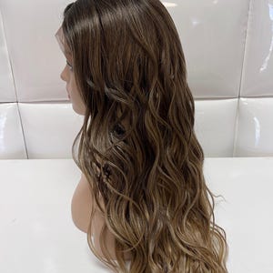 DARK TOFFEE BLONDE Lace Front Wig - Extra Long Length - Deep Part ...