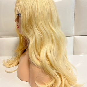 LIGHT BLONDE Lace Front Wig - Messy Waves Wavy Fairycore * Alternative ...