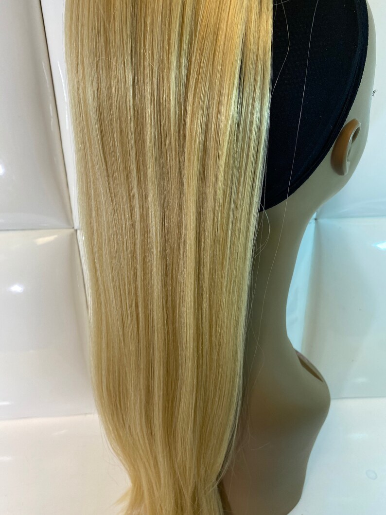 Drawstring Ponytail bundle Wrap GOLDEN YELLOW BLONDE Extra | Etsy
