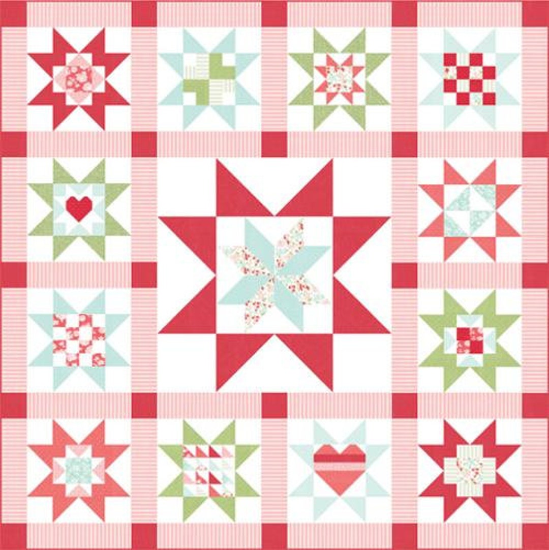 Lighthearted - Adore Quilt Kit by Camille Roskelley for Moda - 84” X 84 ...