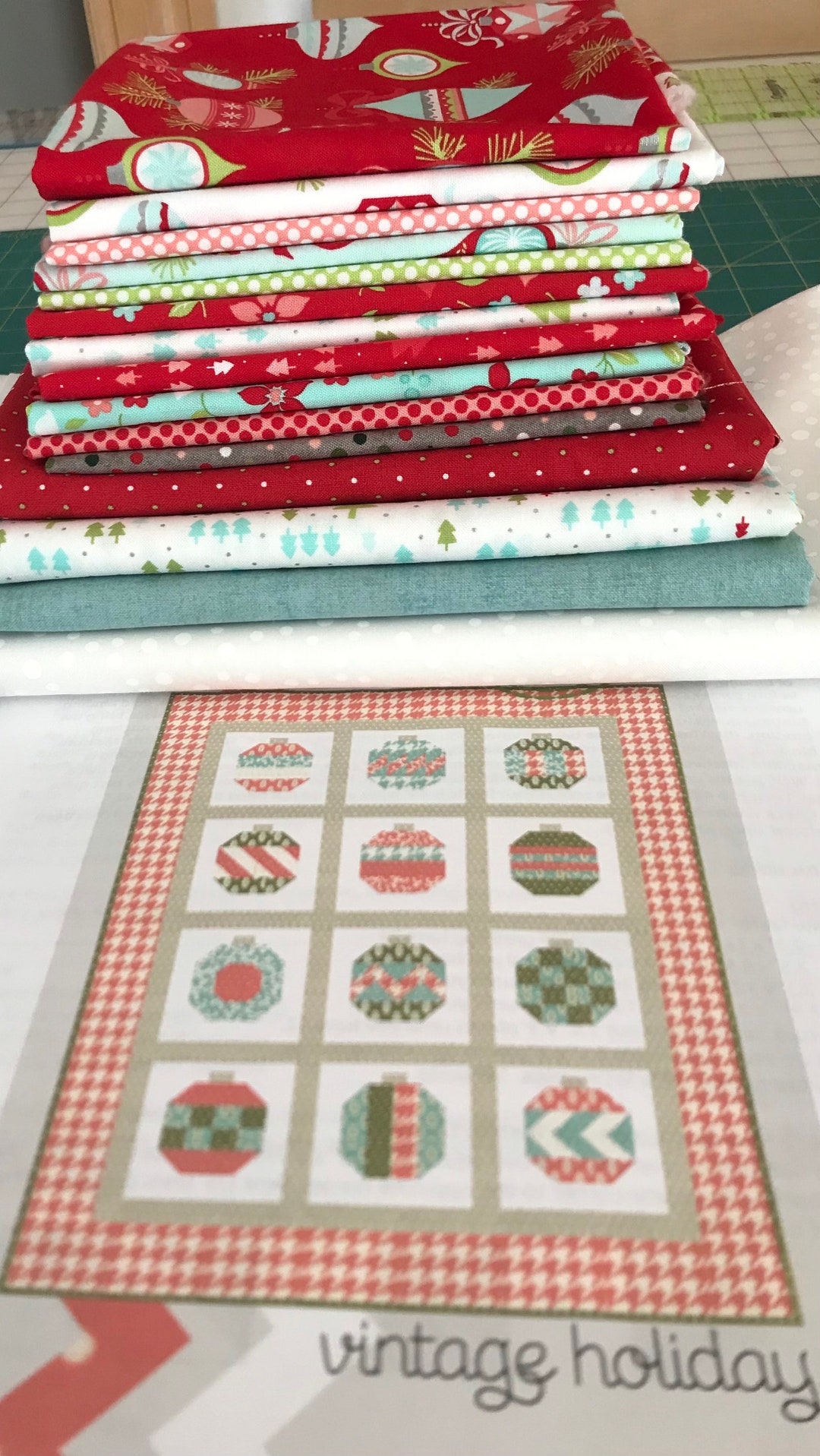 Vintage Holiday christmas by Bonnie and Camille for Moda Quilt Kit ...