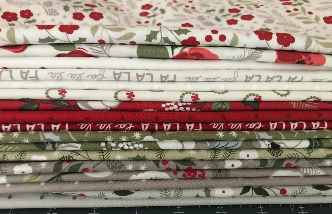 Christmas Eve (18) 1/2 Yd Bundle by Lella Boutique for Moda (9 Yds ...