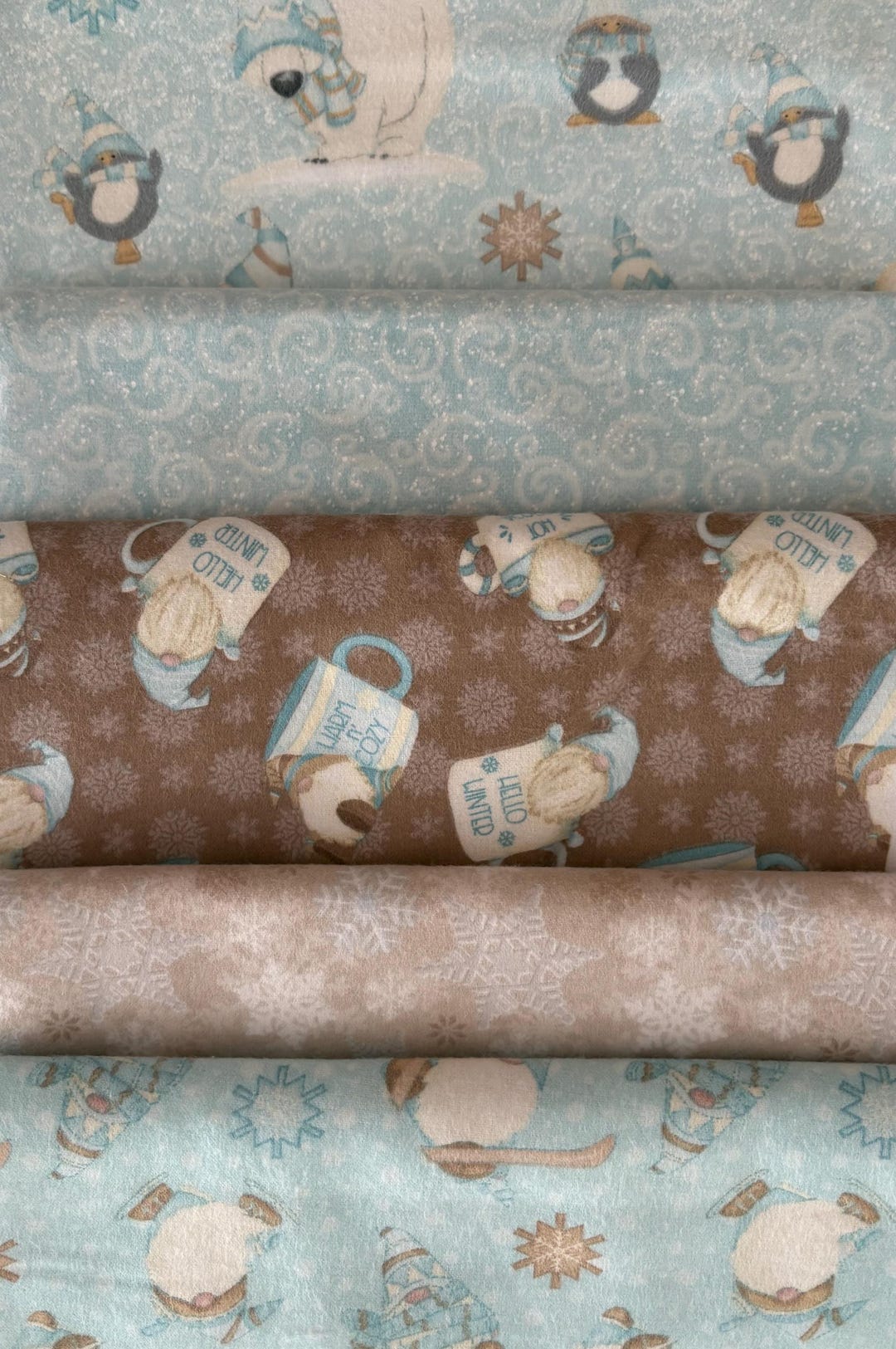 5 YDS - (5) - 1 Yard Cuts - I Love Sn’ Gnomies by Shelly Comiskey for ...