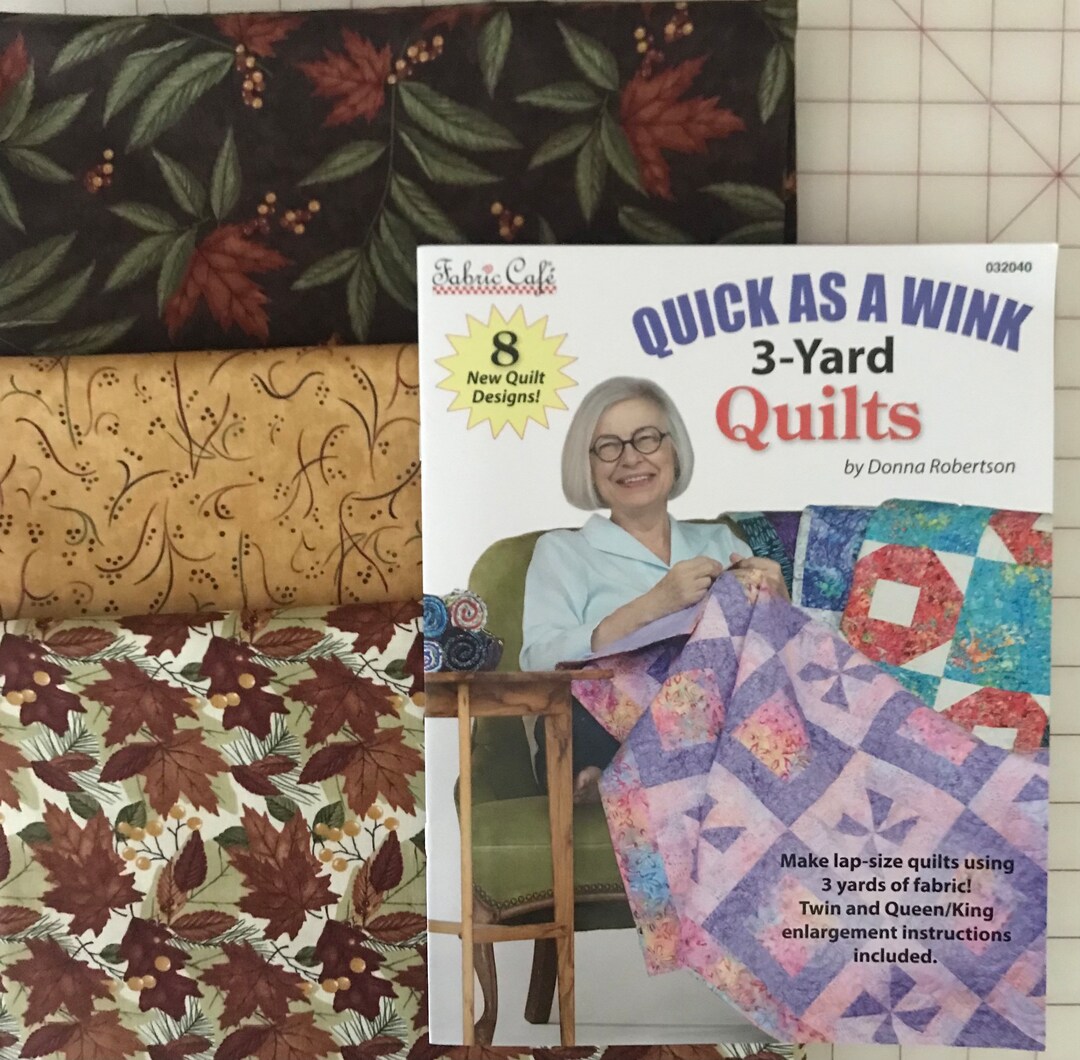 3 Yards Kit- Holly Taylor Country Road and Fabric Cafe Quilts Quick as ...