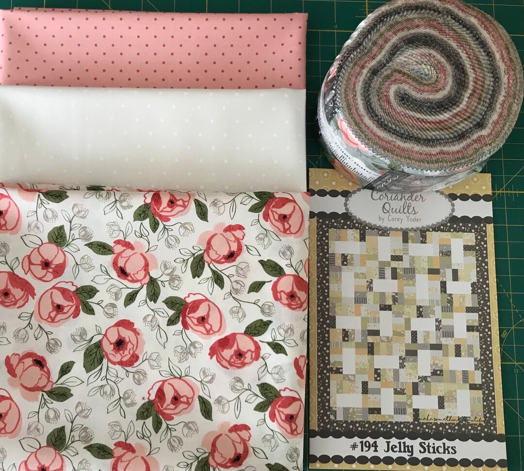 Country Rose Quilt Kit by Lella Boutique- (white Border) - 56” X 68 ...