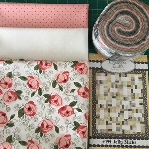 Country Rose Quilt Kit by Lella Boutique white Border 56 X 68 Jelly ...