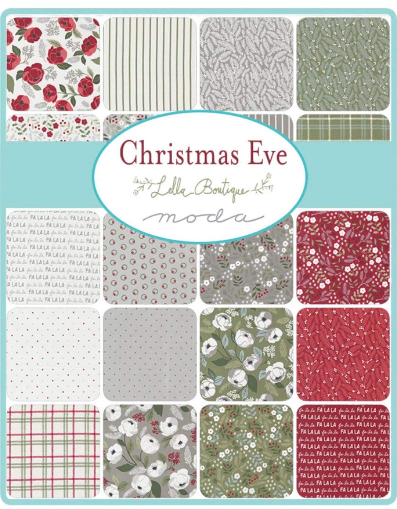 Christmas Eve Panel 58 X 73 by Lella Boutique for Moda - Etsy
