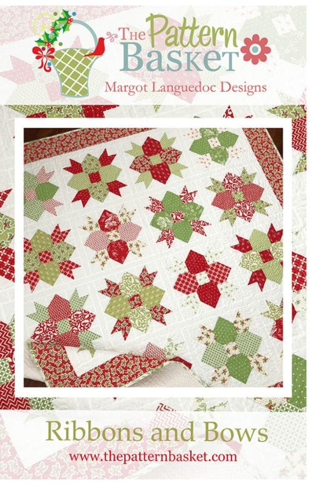 Christmas Eve by Lella Boutique Ribbons and Bows Quilt Kit 57 3/4 ...