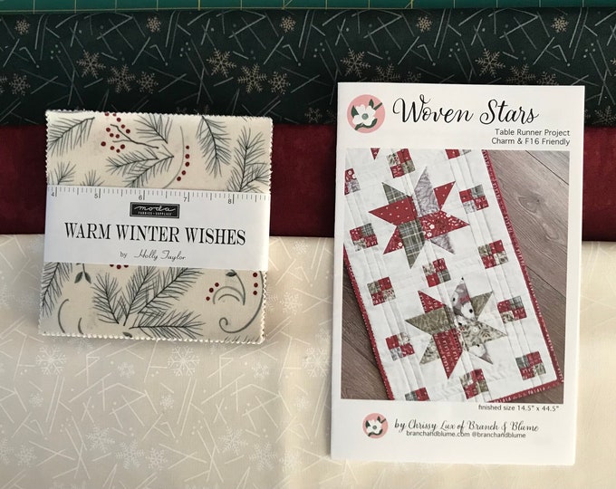 Warm Winter Wishes by Holly Taylor for Moda - Woven Stars Table Runner ...