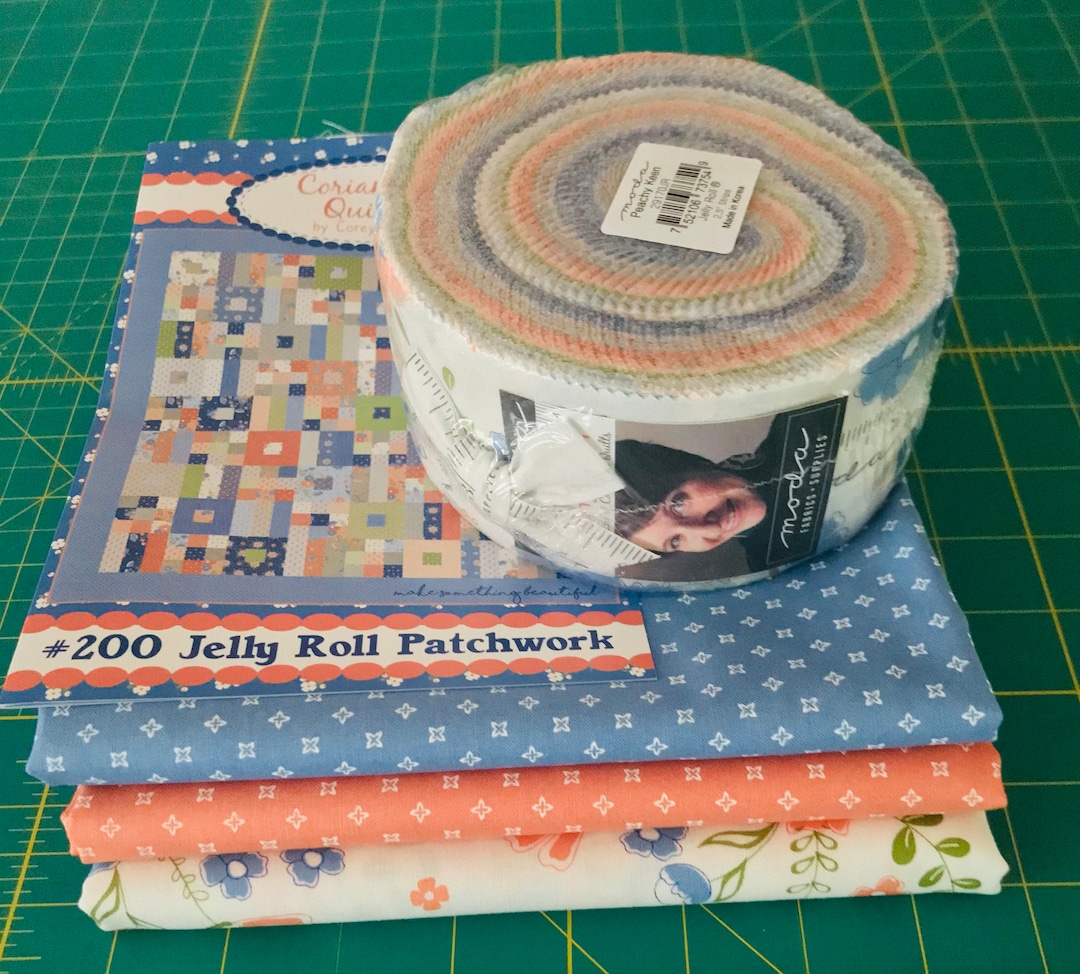 Peachy Keen by Corey Yoder jelly Roll Patchwork Quilt Kit - Etsy