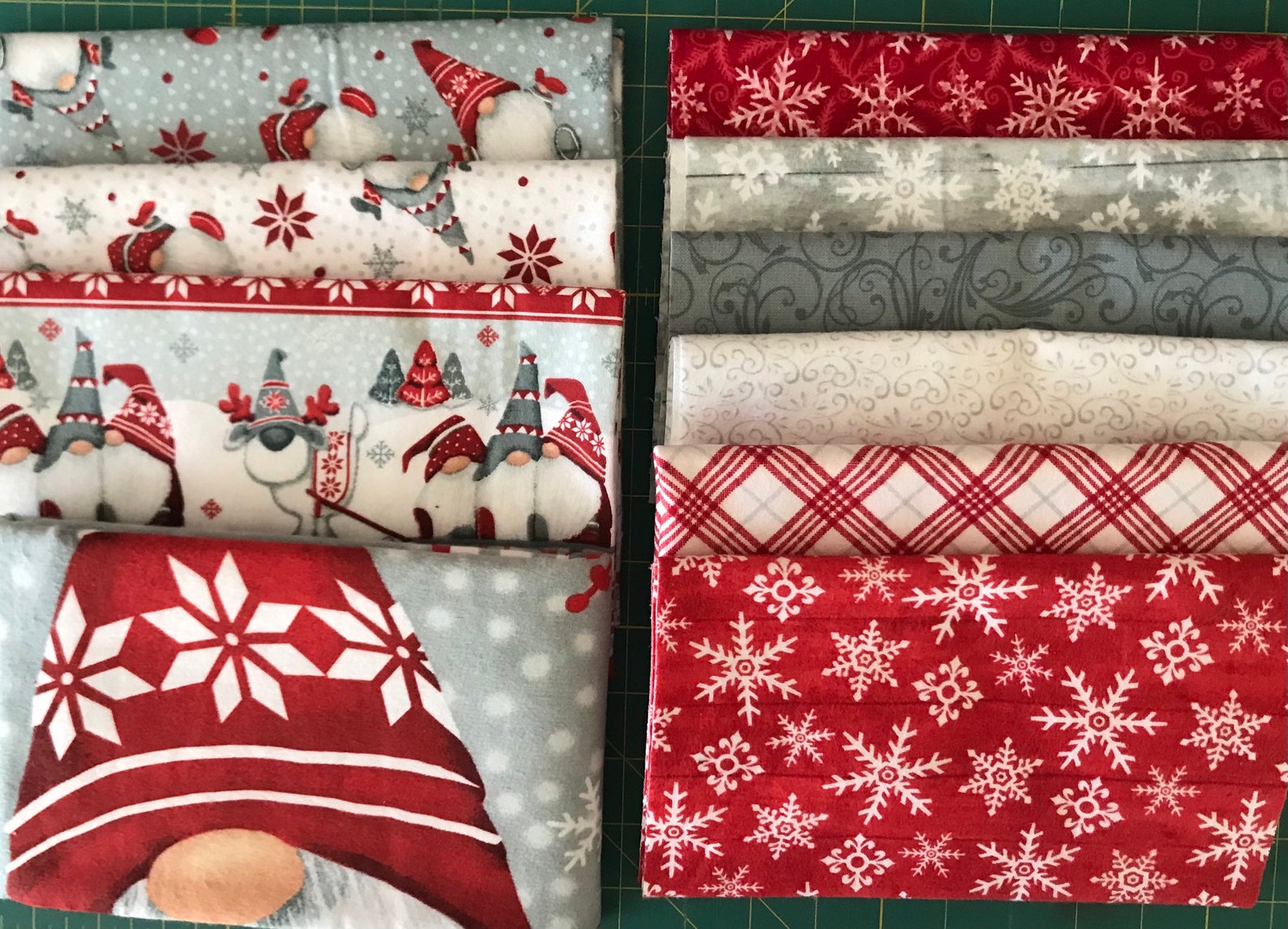 Winter Whimsy Gnomes Flannel Quilt Kit by Shelly Comiskey for - Etsy