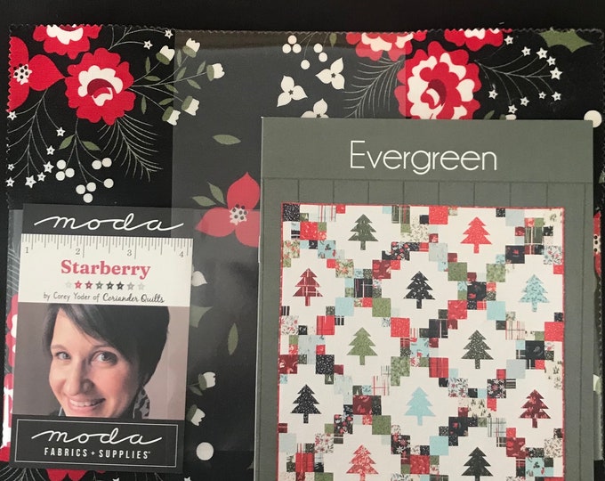 Starberry Quilt Kit by Corey Yoder for Moda - 60” X 72” - Evergreen Pattern by Cluck Cluck Sew ...