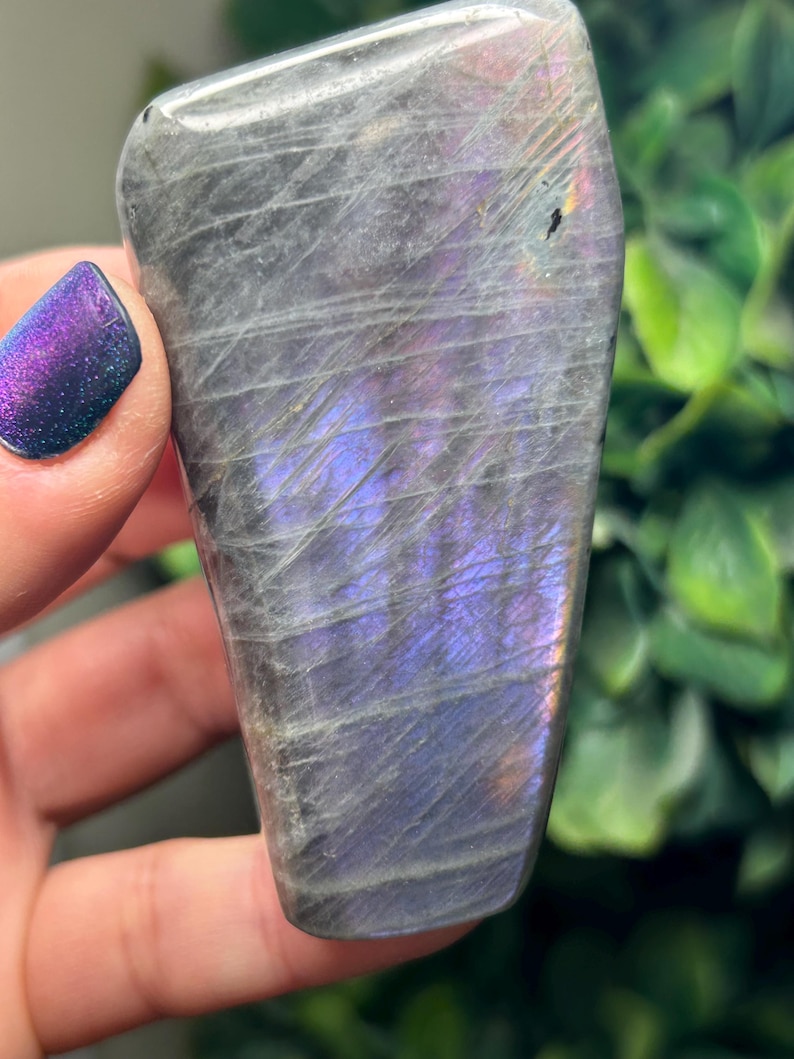 SUPER FLASHY Sunset Pink & Purple Labradorite Lab Freeform | Happy ...