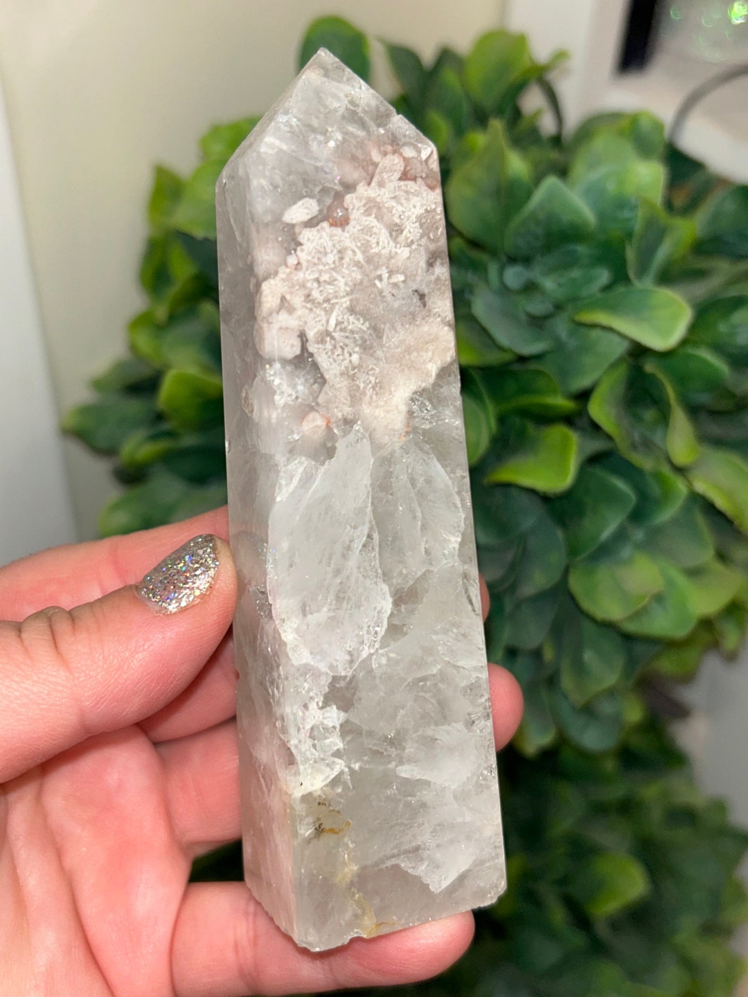 Beautiful Pink Amethyst Flower Agate Tower Happy Birthday Birthday Gift ...