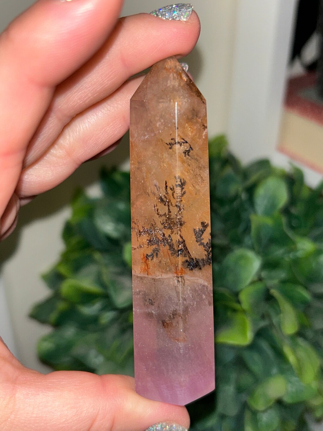 STUNNING RARE Dendritic Fluorite Tower | RAINBOW Inclusions | Birthday ...