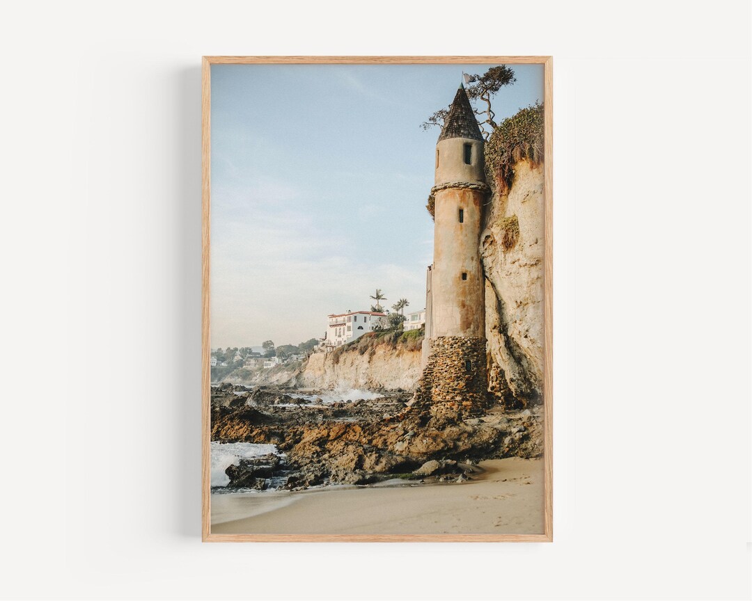 Cliffside Beach Tower Laguna Beach Fine Art Photography Print - Etsy