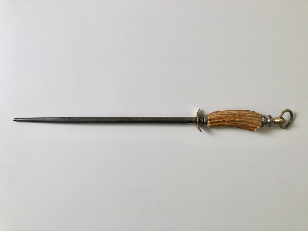 Vintage F. Dick Stag Handle Honing Steel germany - Etsy