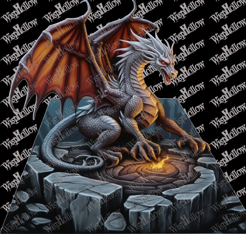 Dragon Fantasy Dragon Laser Engraving Design Glowforge Laser Engraving ...