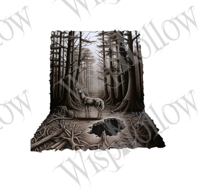 Deer Hunting Laser Engraving Design Glowforge Laser Engraving File ...