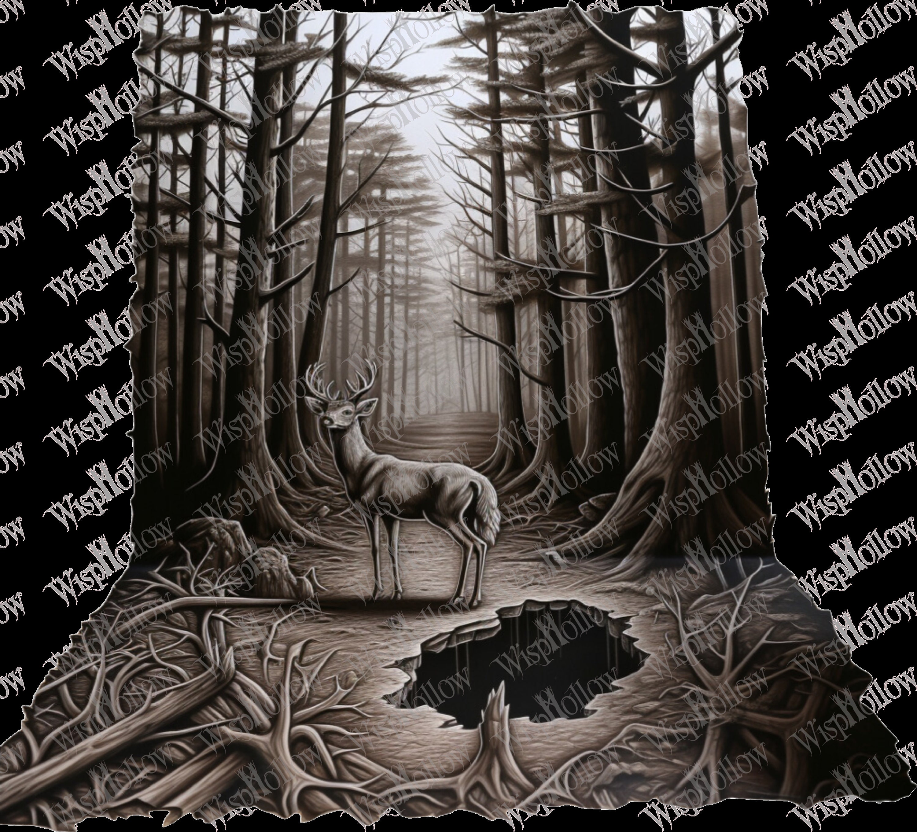 Deer Hunting Laser Engraving Design Glowforge Laser Engraving File ...