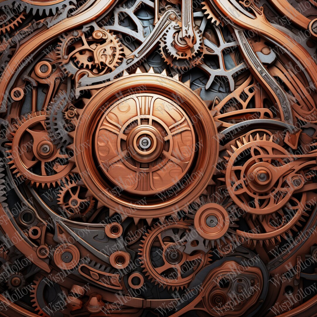 Steampunk Gears | Gears | Laser Engraving Design | Glowforge | Laser ...