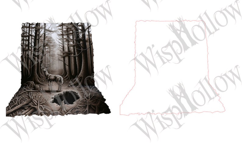 Deer Hunting Laser Engraving Design Glowforge Laser Engraving File ...