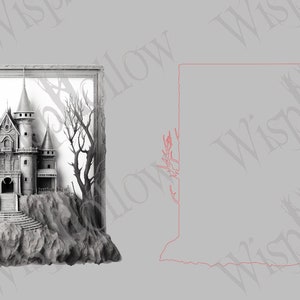 3D Castle Illusion Castle Laser Engraving Design Glowforge Laser ...