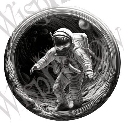 Outer Space Astronaut Laser Engraving Design Glowforge Laser Engraving ...