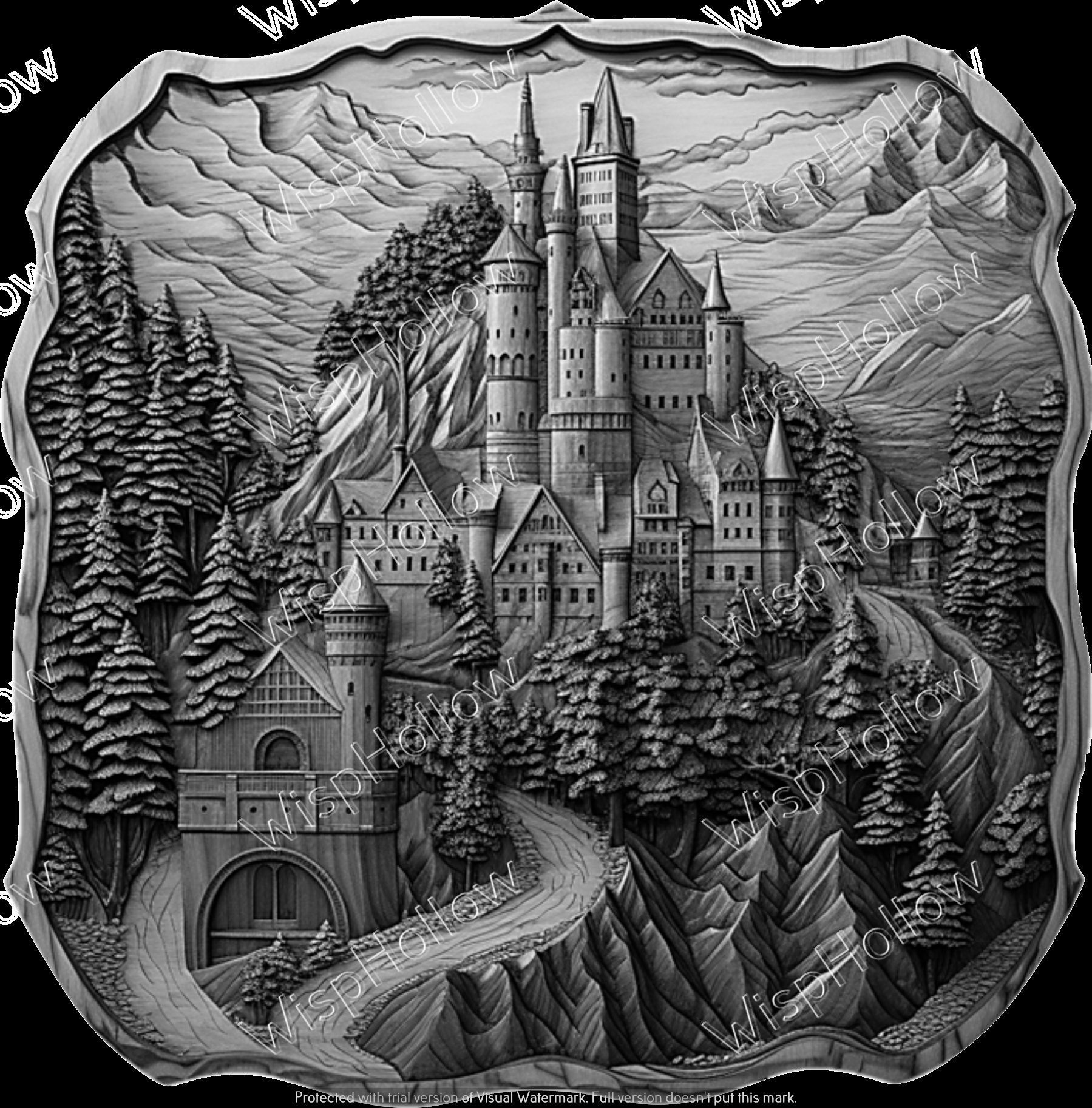 Laser Engraving File | Digital File | 3D Illusion | PNG for Engraving ...