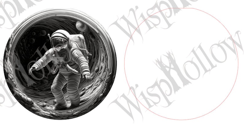 Outer Space Astronaut Laser Engraving Design Glowforge Laser Engraving ...