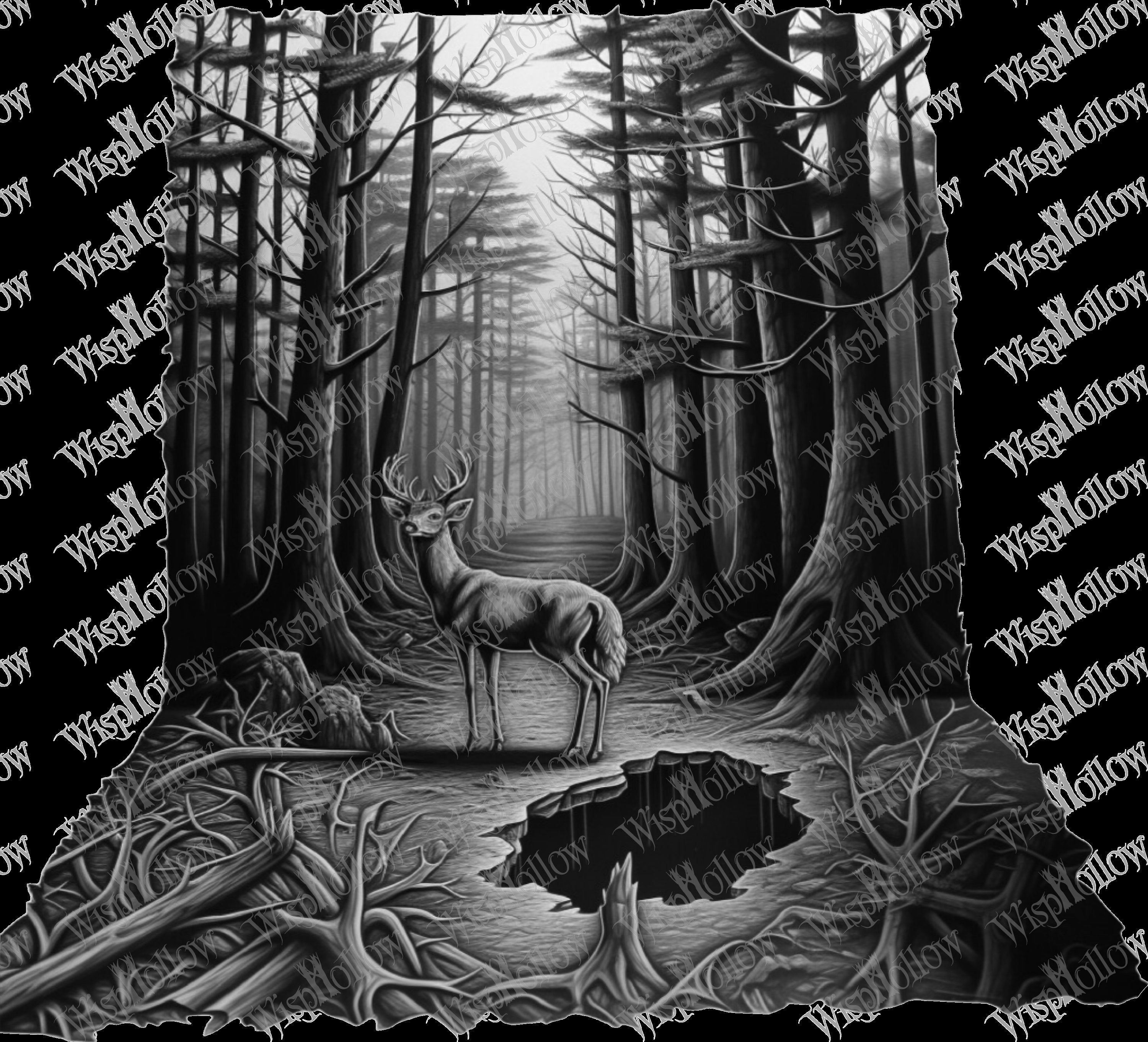 Deer Hunting Laser Engraving Design Glowforge Laser Engraving File ...