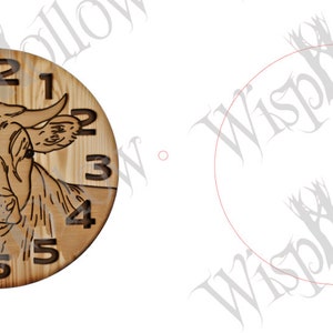 Cow Head Clock Face Laser Engraving Design Glowforge Laser Engraving ...