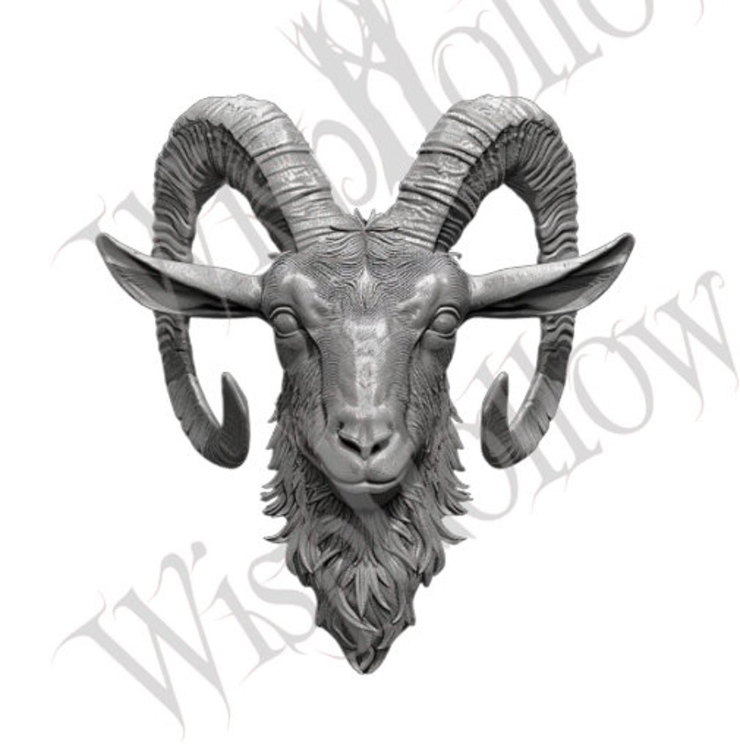 Goat | Goat Head | Laser Engraving Design | Glowforge | Laser Engraving ...