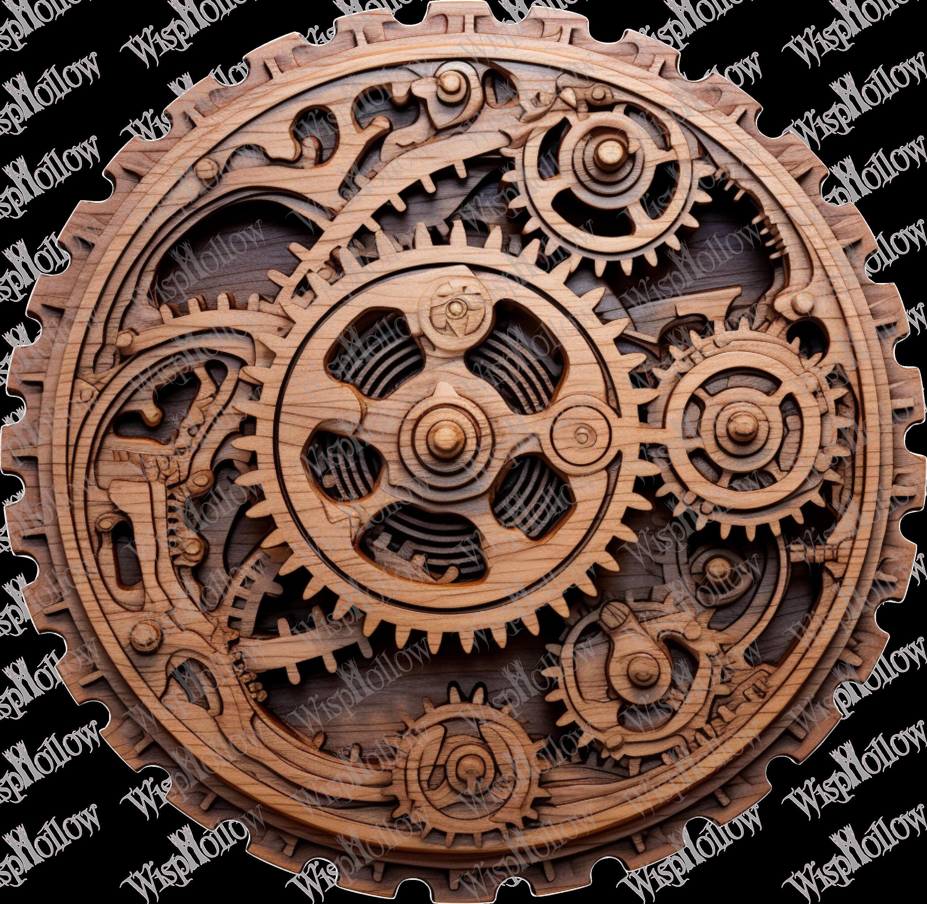 Steampunk Gears Gears Laser Engraving Design Glowforge Laser Engraving ...