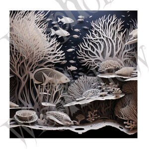 Fish | Underwater | Laser Engraving Design | Glowforge | Laser ...