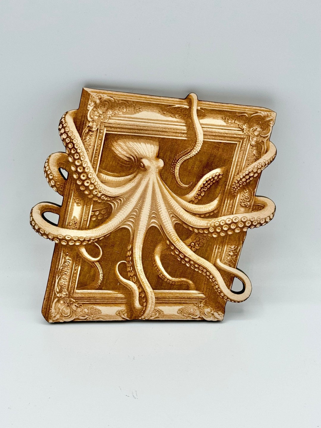 3D Octopus | Octopus | Laser Engraving Design | Glowforge | Laser ...