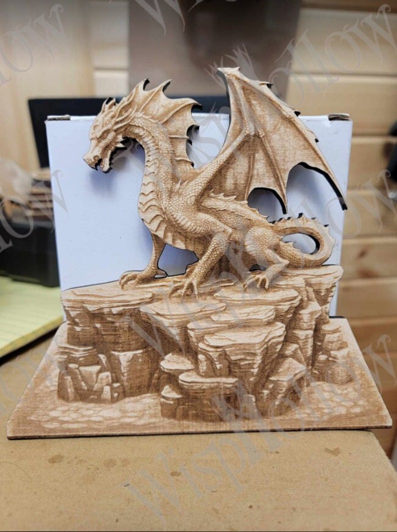 Dragon Fantasy Dragon Laser Engraving Design Glowforge Laser Engraving ...
