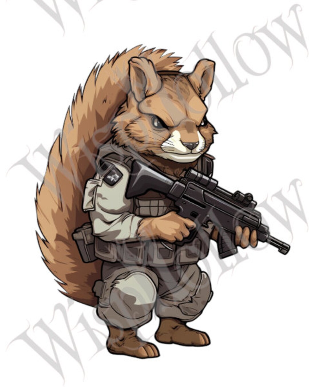 Squirrel Combat Squirrel Laser Engraving Glowforge Laser Engraving File ...