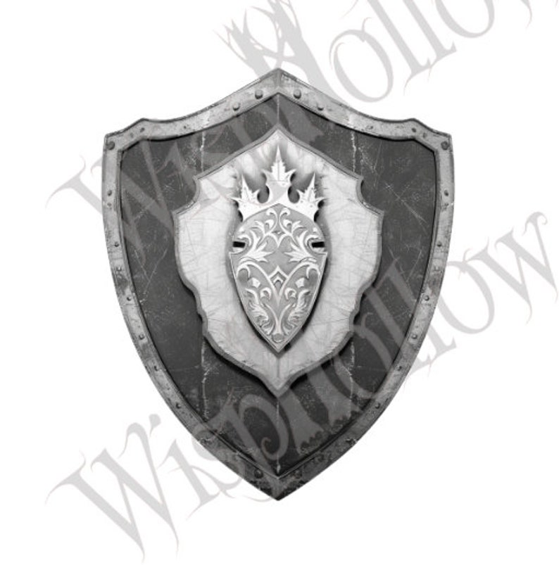 Gothic Medieval Knights Shield Wall Art, 3D Illusion Glowforge Laser ...