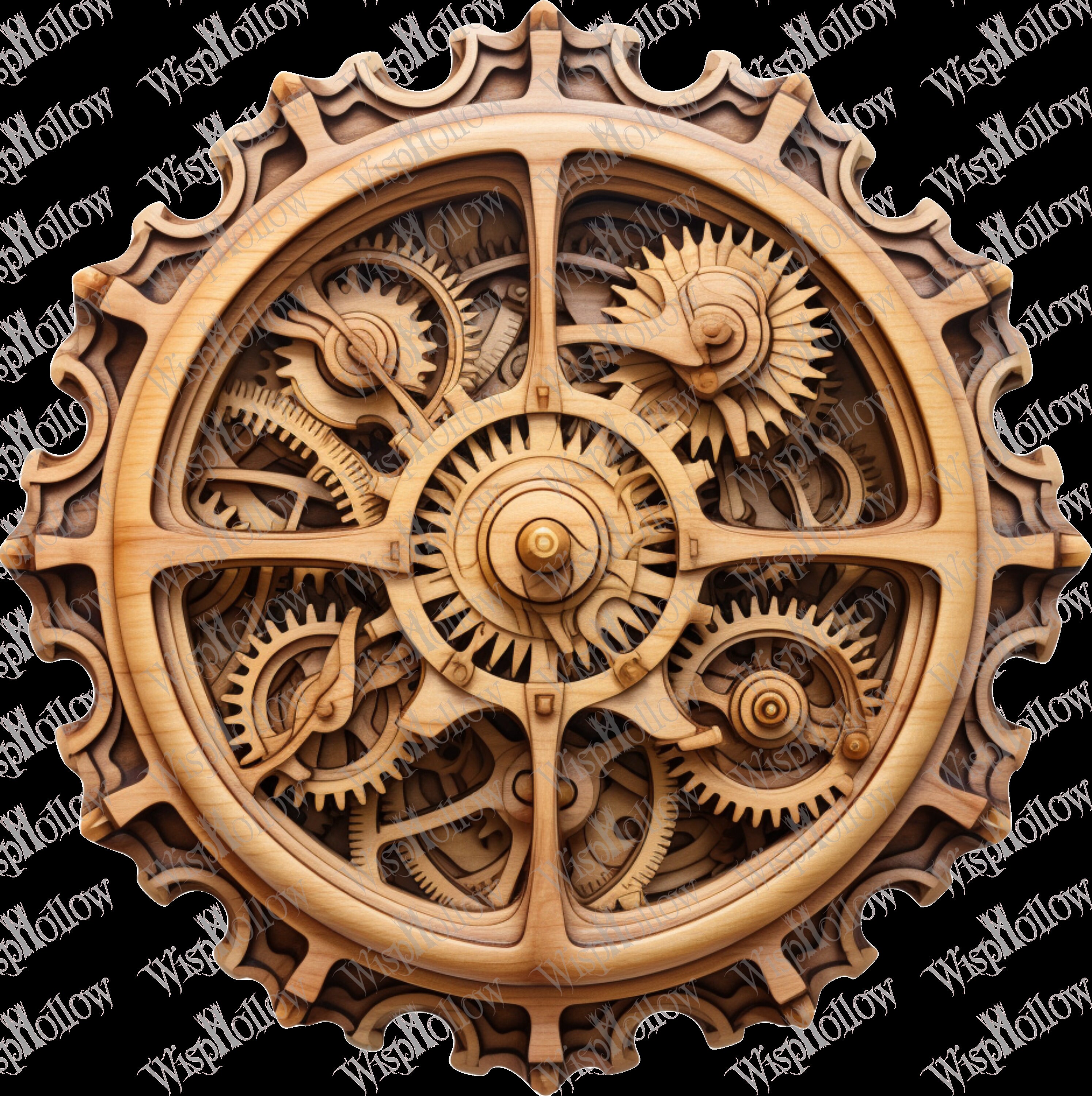 Steampunk Gears Gears Laser Engraving Design Glowforge Laser Engraving ...